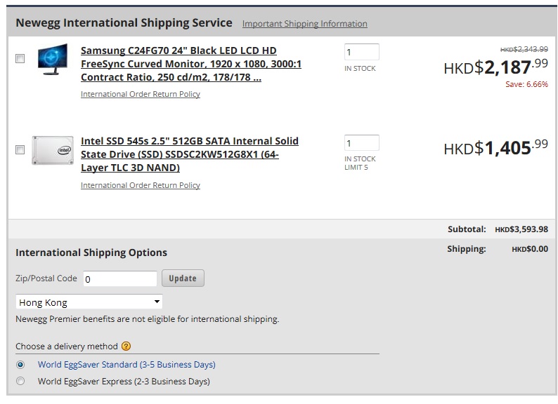 newegg 送香港啦(另有AM4 ITX消息) - 系統組件 - 電腦領域 HKEPC Hardware - 全港 No.1 PC討論區