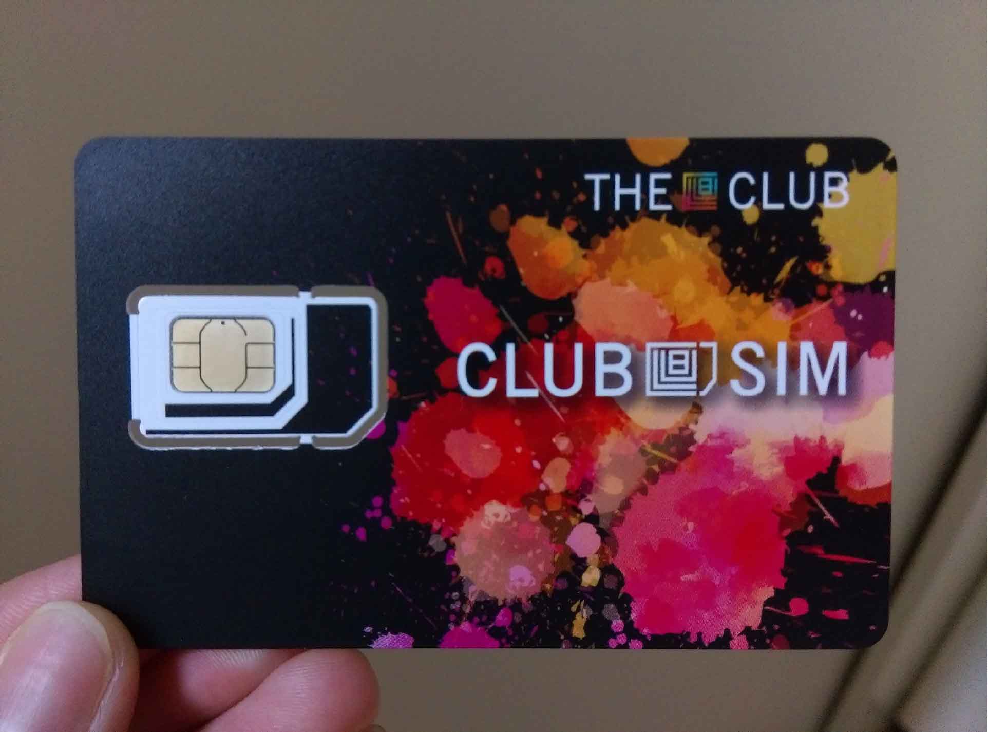 申請及使用The Club SIM (集中討論) - 電訊網絡 - 電腦領域 HKEPC Hardware - 全港 No.1 PC討論區